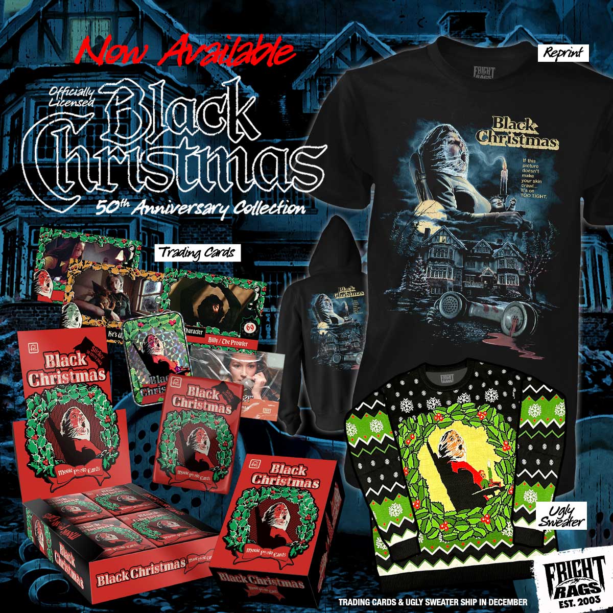 Celebrate Black Christmas and Nightmare anniversaries with Fright Rags ...